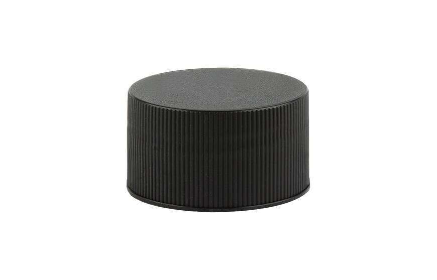 20-410 Black PP Plastic Screw Caps | Kaufman Container