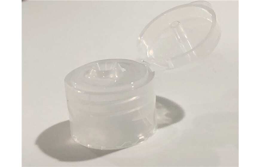 20-410 Natural PP Plastic Flip Top Snap Caps | Kaufman Container
