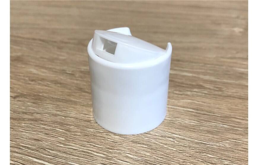 28-410 White PP Disc Top Caps | Kaufman Container