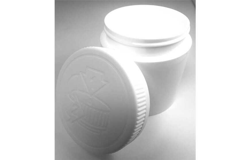 6 oz White PP Plastic Cannabis Jar | Kaufman Container