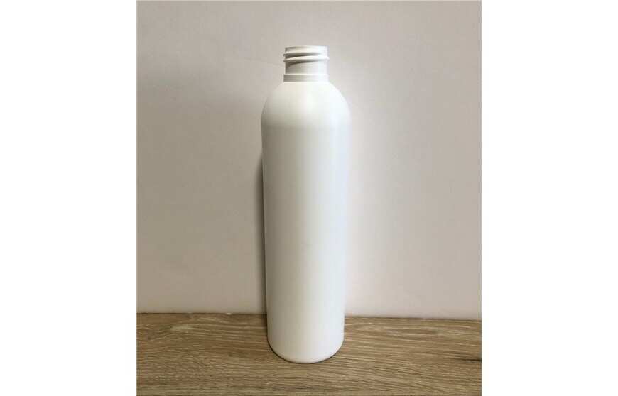 8 oz White HDPE Bullet Bottles (Cosmo Rounds) | Kaufman Container