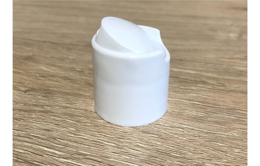 28-410 White PP Disc Top Caps | Kaufman Container