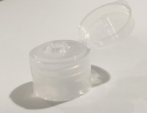 20-410 Natural PP Plastic Flip Top Snap Caps | Kaufman Container