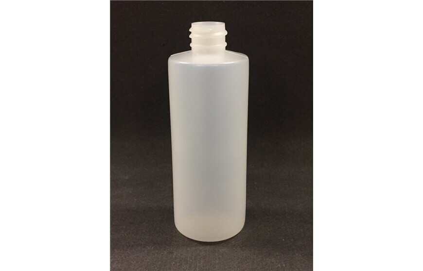 4 oz Natural HDPE Plastic Cylinder Bottles | Kaufman Container